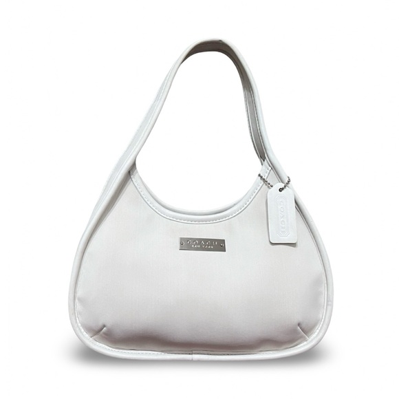 Coach | Bags | Coach Vintage Mini Neo Ergo White Neoprene Leather ...